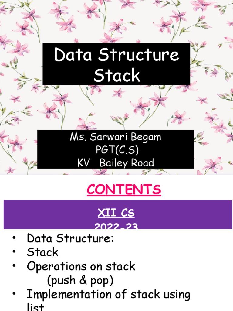 Xii Cs Stack | PDF