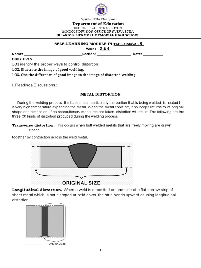 Types and Control of Welding Distortion | PDF | Welding | Construction