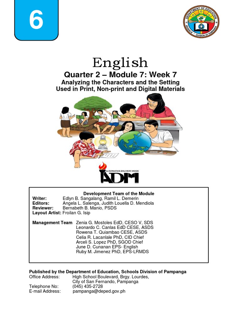 Eng6 q2 Module 7 Week7 Analyzing The Characters and Setting Used in ... Eng6 q2 Module 7 Week7 Analyzing The Characters and Setting Used in ...