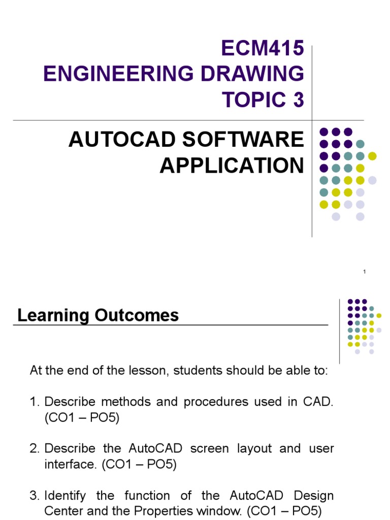 Week 3 - Autocad Software Application | PDF | Computer Aided Design ...