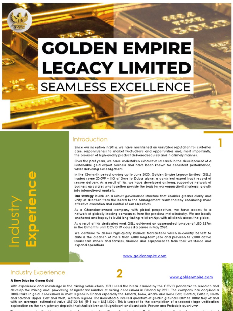 GELL Profile 2023 0407 | Download Free PDF | Mining | Risk Management