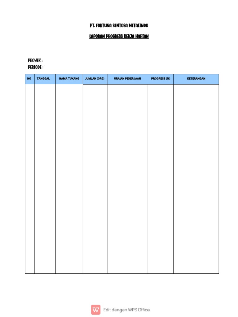 Laporan Progress Kerja | PDF