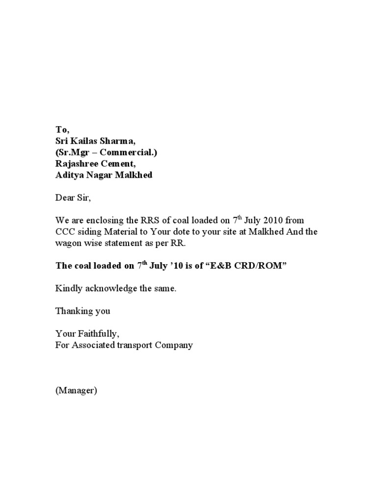 Coal Loading Confirmation for Rajashree Cement | PDF