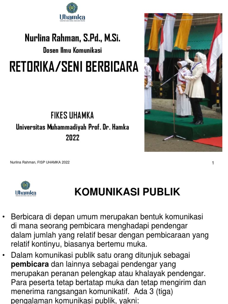 Retorika Kajian Komunikasi Publik | PDF