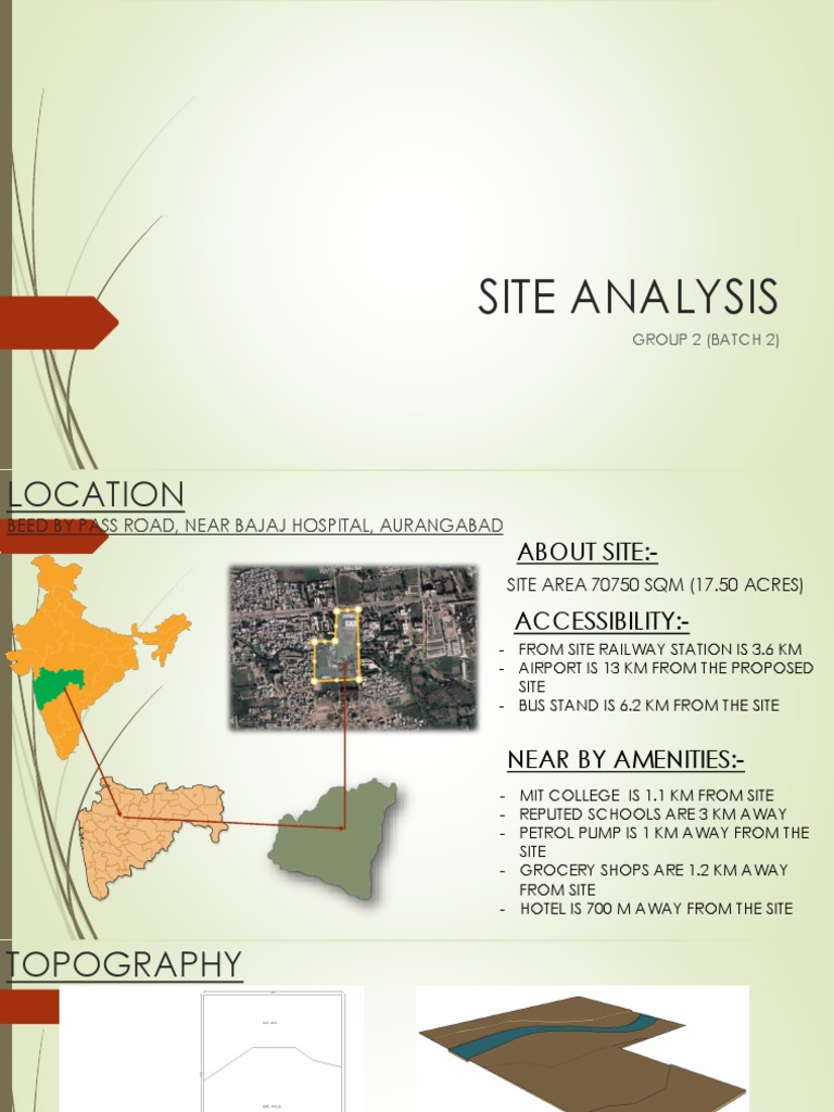 Site Analysis | PDF | Earth Sciences | Natural Environment