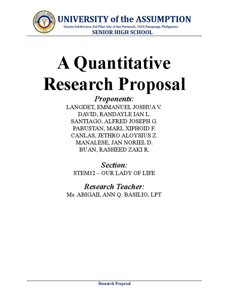 RG1 - Quantitative Research Proposal | PDF | Art | Computers