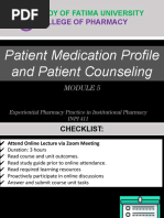 Patient Medication Profile | PDF | Pharmacy | Medical Prescription