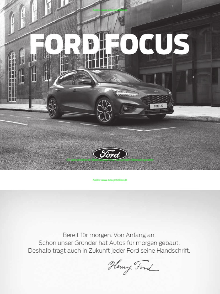 2021-03 Preisliste Ford Focus | PDF