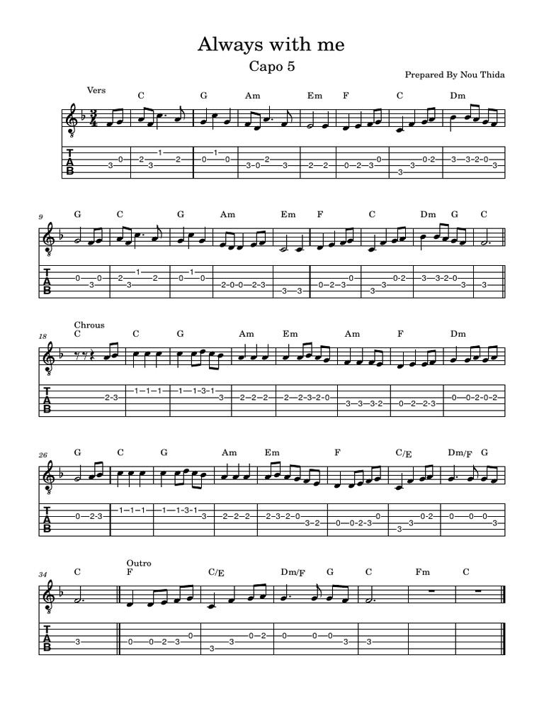 Always With Me | PDF