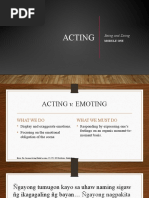 The Ultimate List of Acting Verbs | PDF