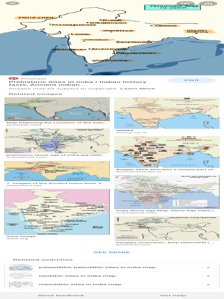 Palaeolithic Site in India Map - Google Search | PDF