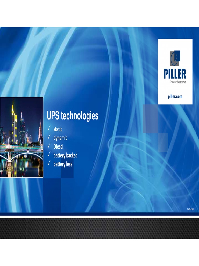 Piller Presentation 15-06-22 UPS Part 1 | PDF