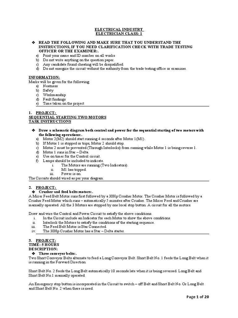 Trade Test Questions 2 | PDF | Electric Motor | Elevator