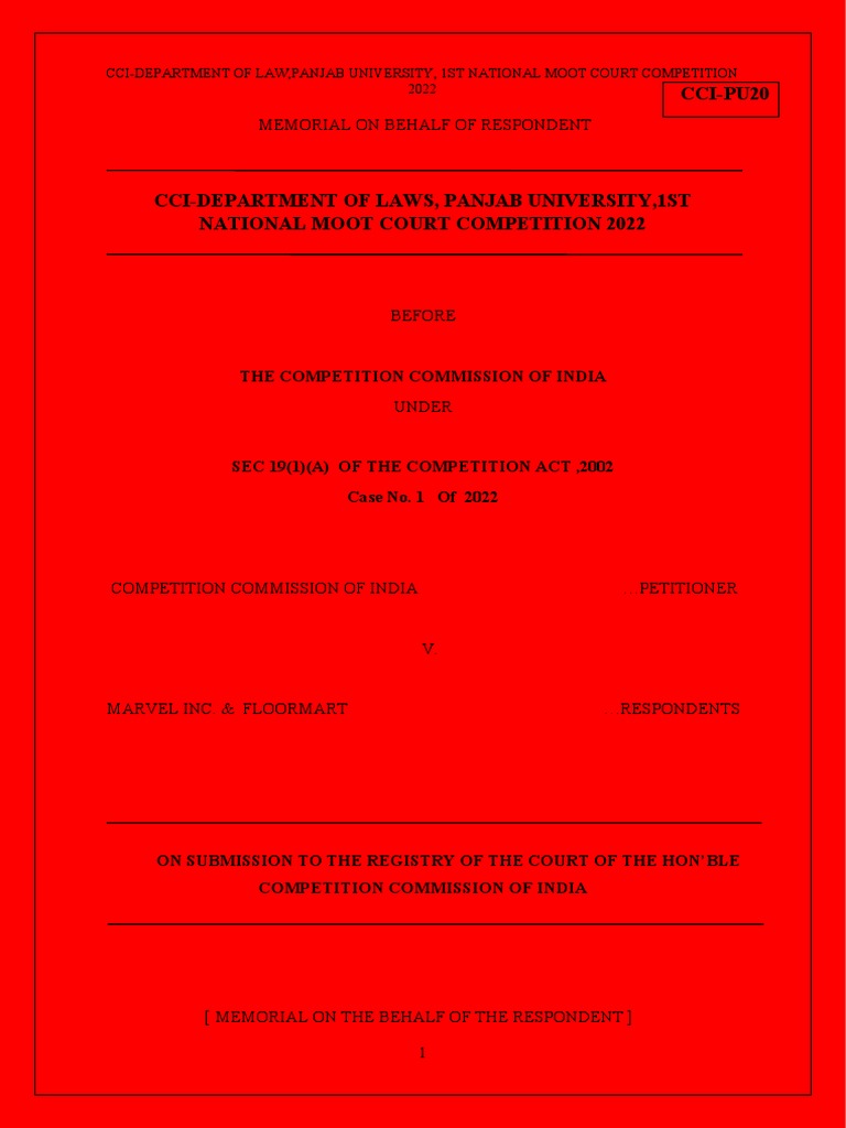 Respondent Memorial | PDF