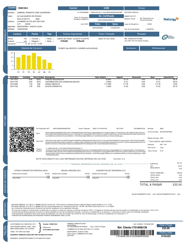 Comprobante Domicilio | PDF | Pagos | Impuestos