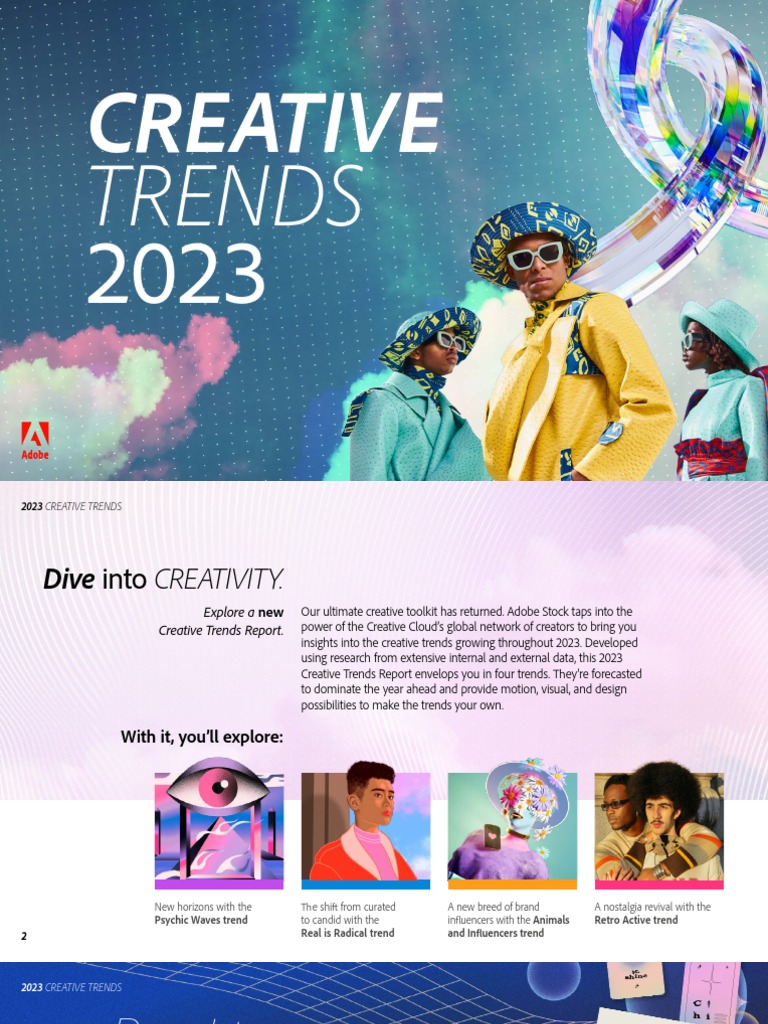 ADOBE - Creative Trends 2023 | PDF | 3 D Computer Graphics | Brand