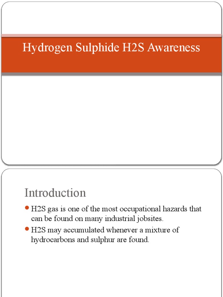 Hydrogen Sulphide H2S Awareness | PDF | Cardiopulmonary Resuscitation ...