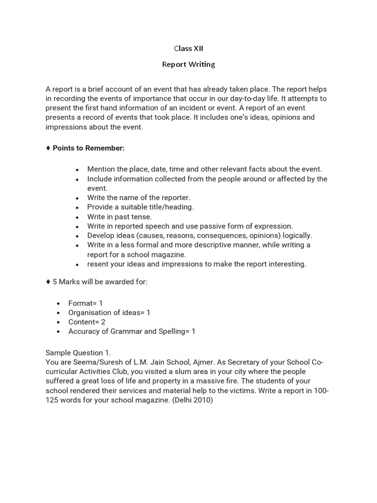 Class XII Report Writing Project | PDF | Cognition | Cognitive Science