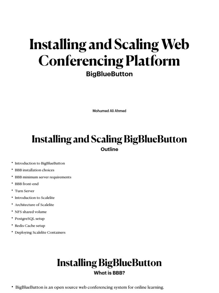 Installing and Scaling BBB | PDF | Postgre Sql | Port (Computer Networking) Installing and Scaling BBB | PDF | Postgre Sql | Port (Computer Networking)