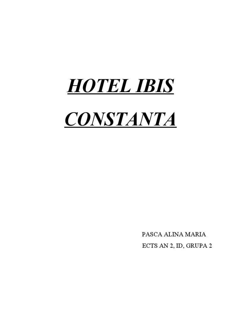 Alina Hotel Ibis | PDF