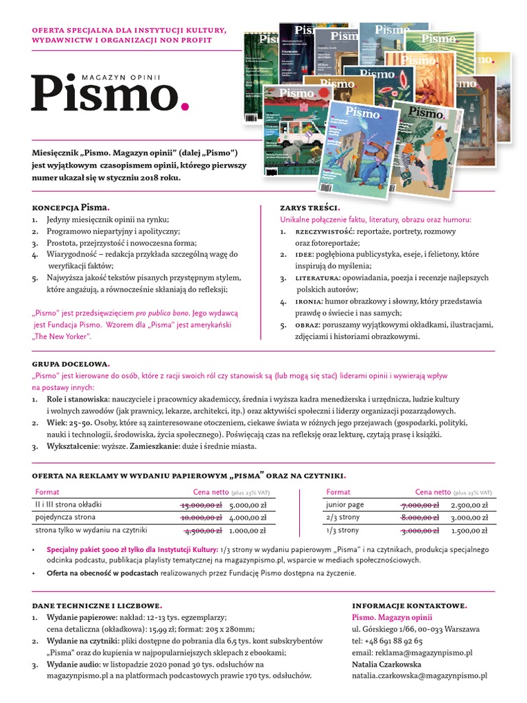 PISMO - Oferta - Specjalna | PDF