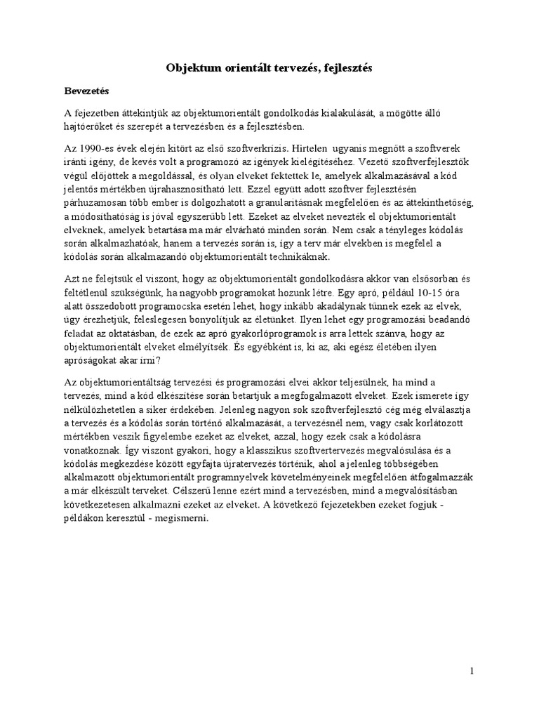 Objektum Orientlt Tervezs-201111-084156 | PDF