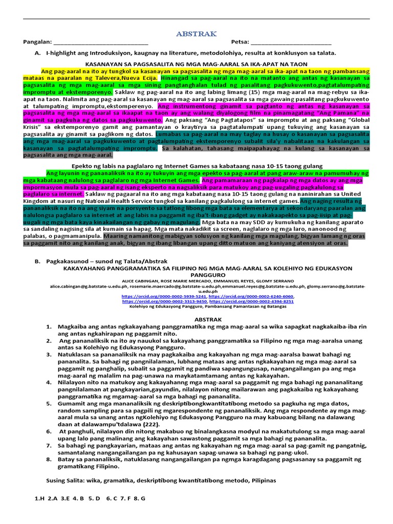 Abstrak (Key Answer) | PDF