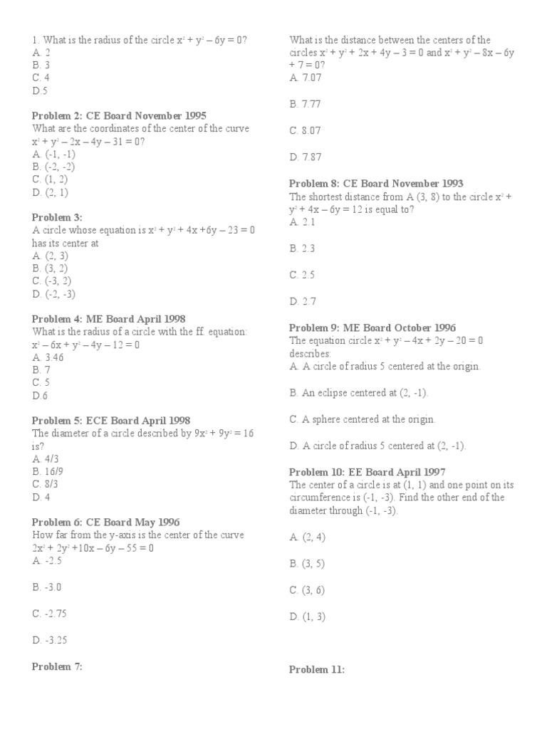 Conics 1 | PDF