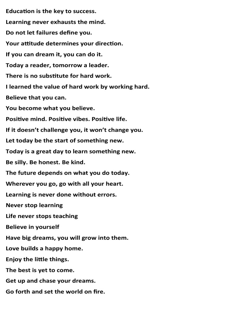 Education Is The Key To Success | PDF