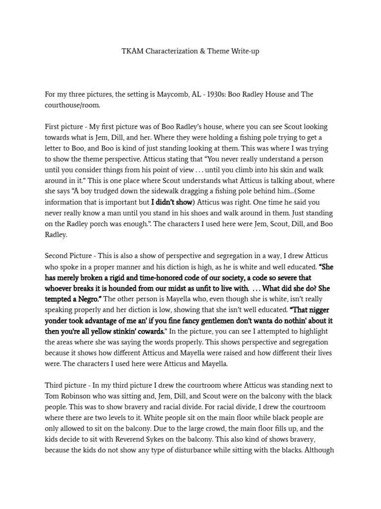 TKAM Themes for Literature Students | PDF | To Kill A Mockingbird