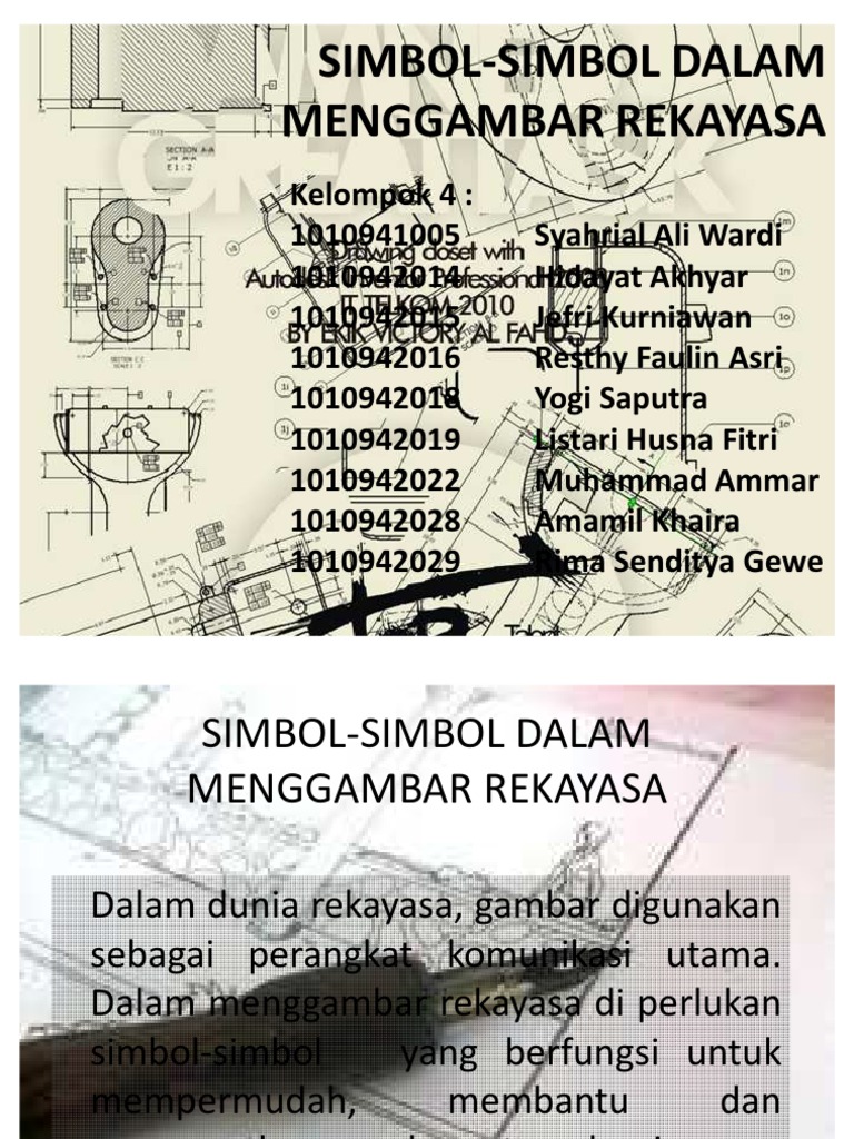 Simbol-Simbol Dalam Menggambar Rekayasa | PDF