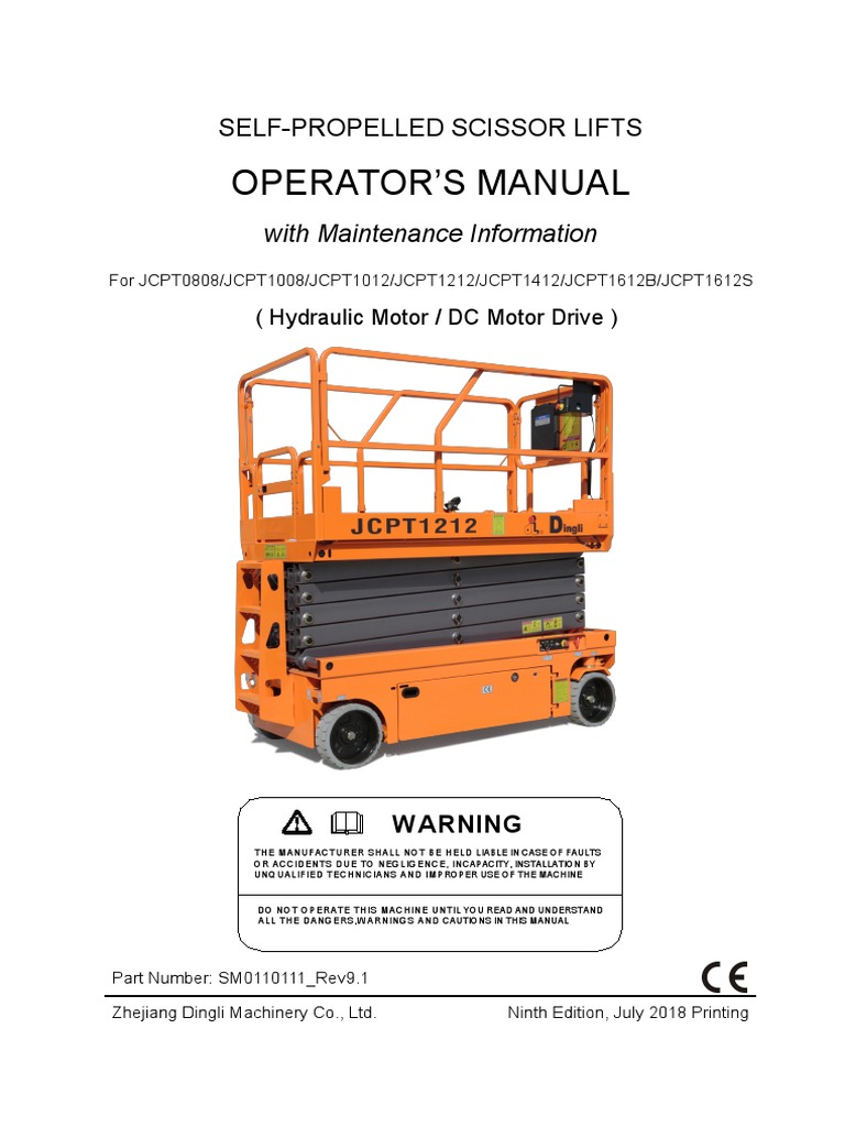 JCPT0808 JCPT1612DCB Operatots Manual | PDF | Safety | Leak