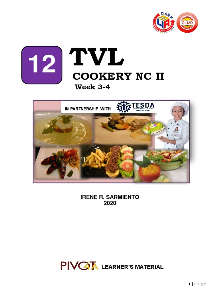 Cookery 12 Week 3-4 | PDF | Soup | Stock (Food)