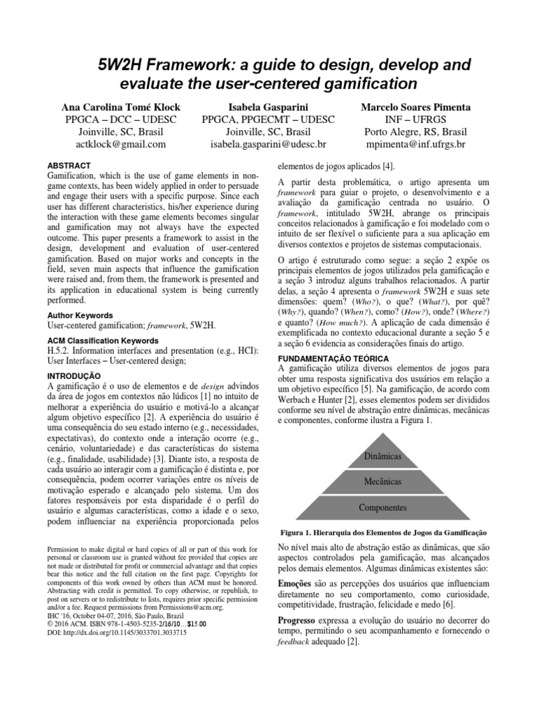 5w2h Framework S Guide To Design Develop and Evaluate The User Centered ...