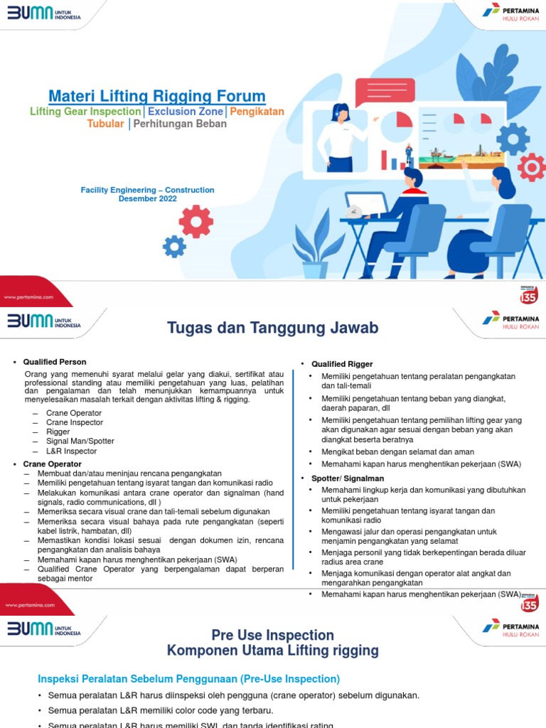 Materi Lifting Rigging Forum - Q4 2022 | PDF