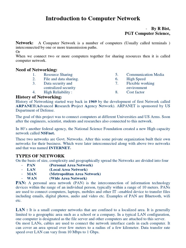 Network Notes First Part | PDF