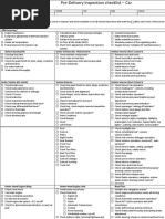 EV PDI PDS Sheet - v2 | PDF | Headlamp | Automotive Industry