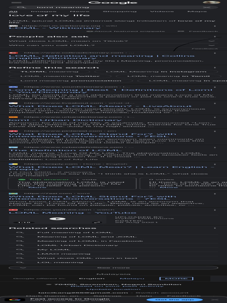 Loml Meaning - Google Search | Download Free PDF | Acronym | Internet