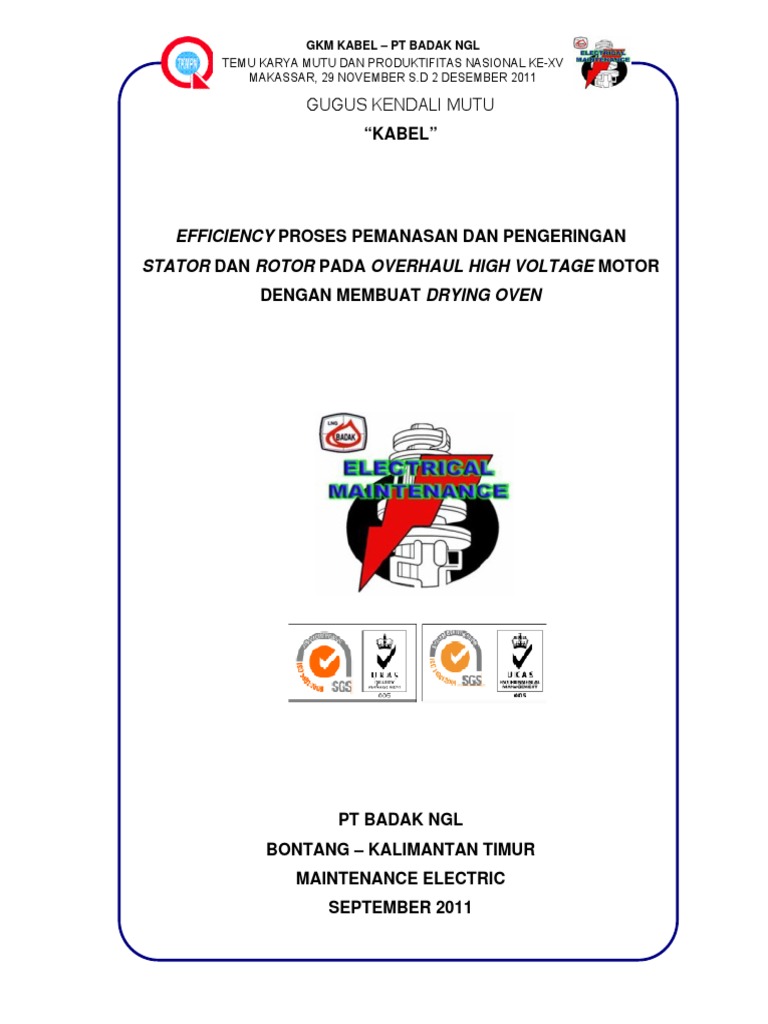 B16. GKM KABEL - PT. Badak NGL | PDF