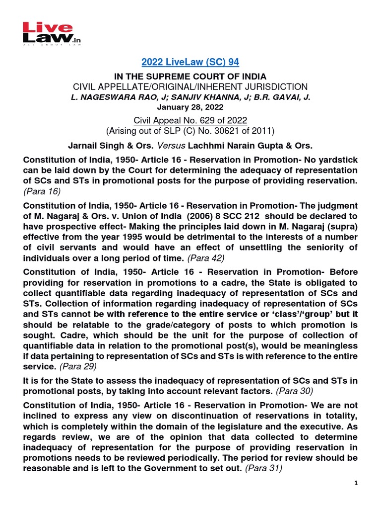 94 Jarnail Singh V Lachhmi Narain Gupta 28 Jan 2022 410247 | PDF ...
