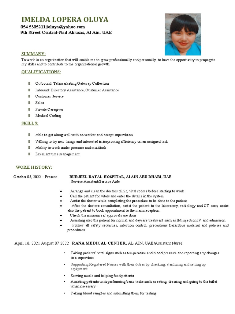 Mommy Dhay CV | PDF