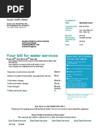 Thames Water Bill | PDF | Water Supply | Credit Bureau