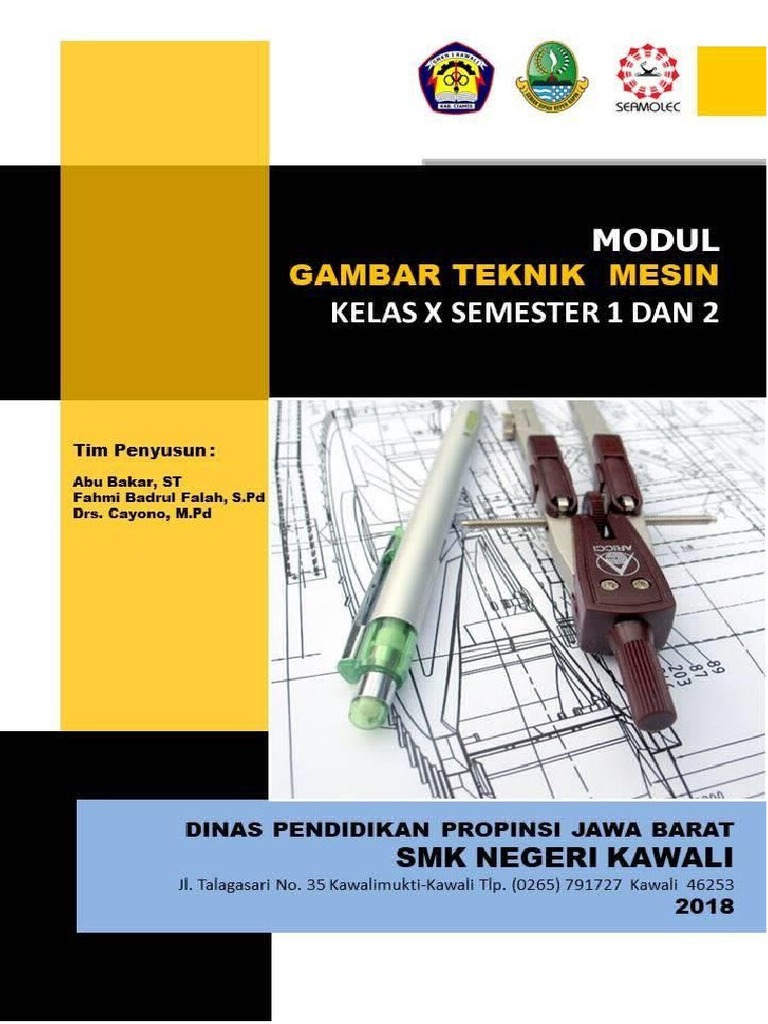 Modul Gambar Teknik Mesin Kelas X Bbbbdocx PDF Free Dikonversi | PDF