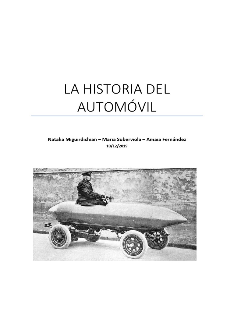Evolución del Automóvil | PDF | Coche | Pila de combustible