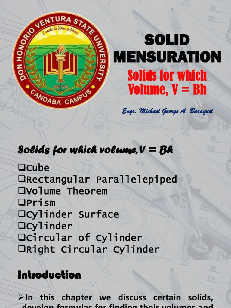 SOLID MENSURATION-Module 3 | PDF | Teaching Methods & Materials | Home & Garden