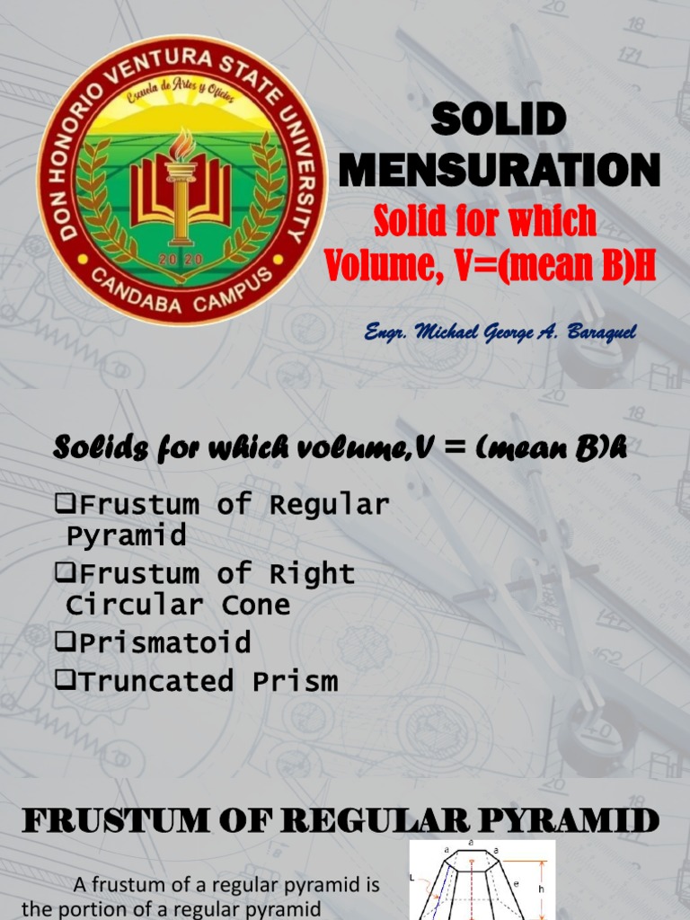 SOLID MENSURATION-Module 5 & 6 | PDF | Sphere | Volume