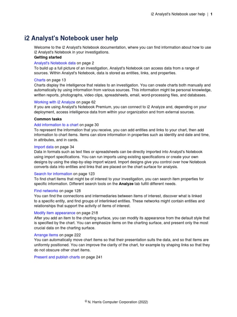 I2 Analyst's Notebook 9.4.1 | PDF | Information | Icon (Computing)