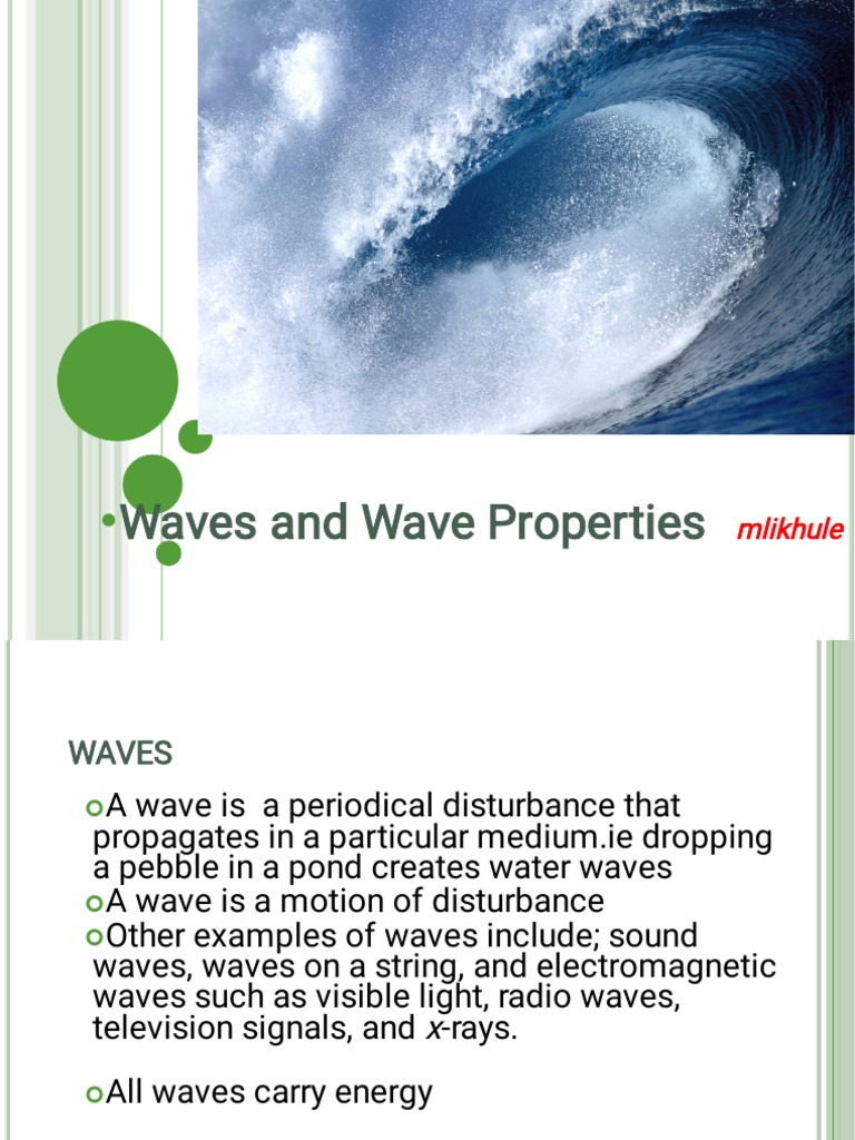 Lecture 2 Waves and Wave Properties | PDF