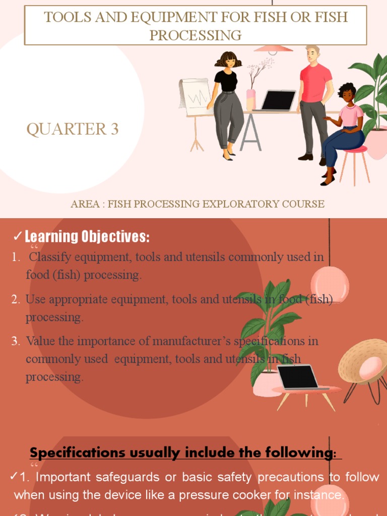 WEEK 1commonly Used Equipment, Tools and Utensils in Fish Processing ...