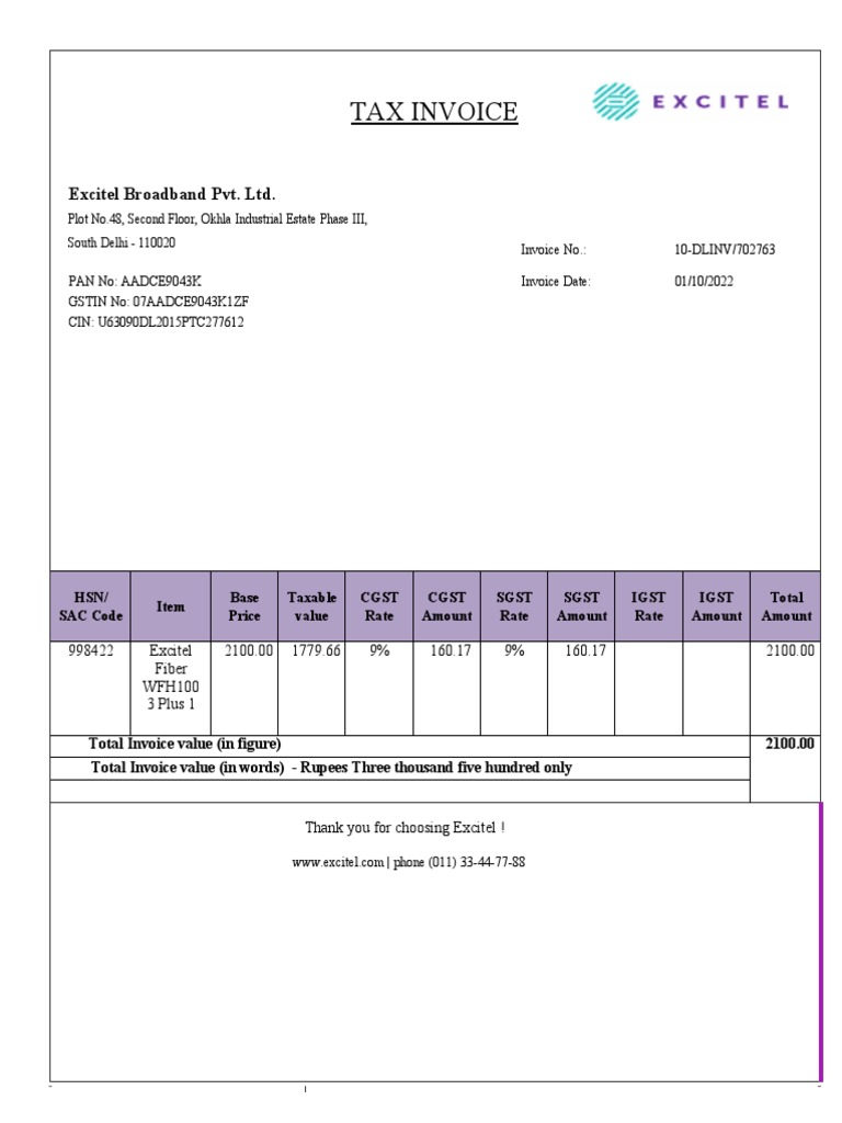 WIFI Bill - May | PDF
